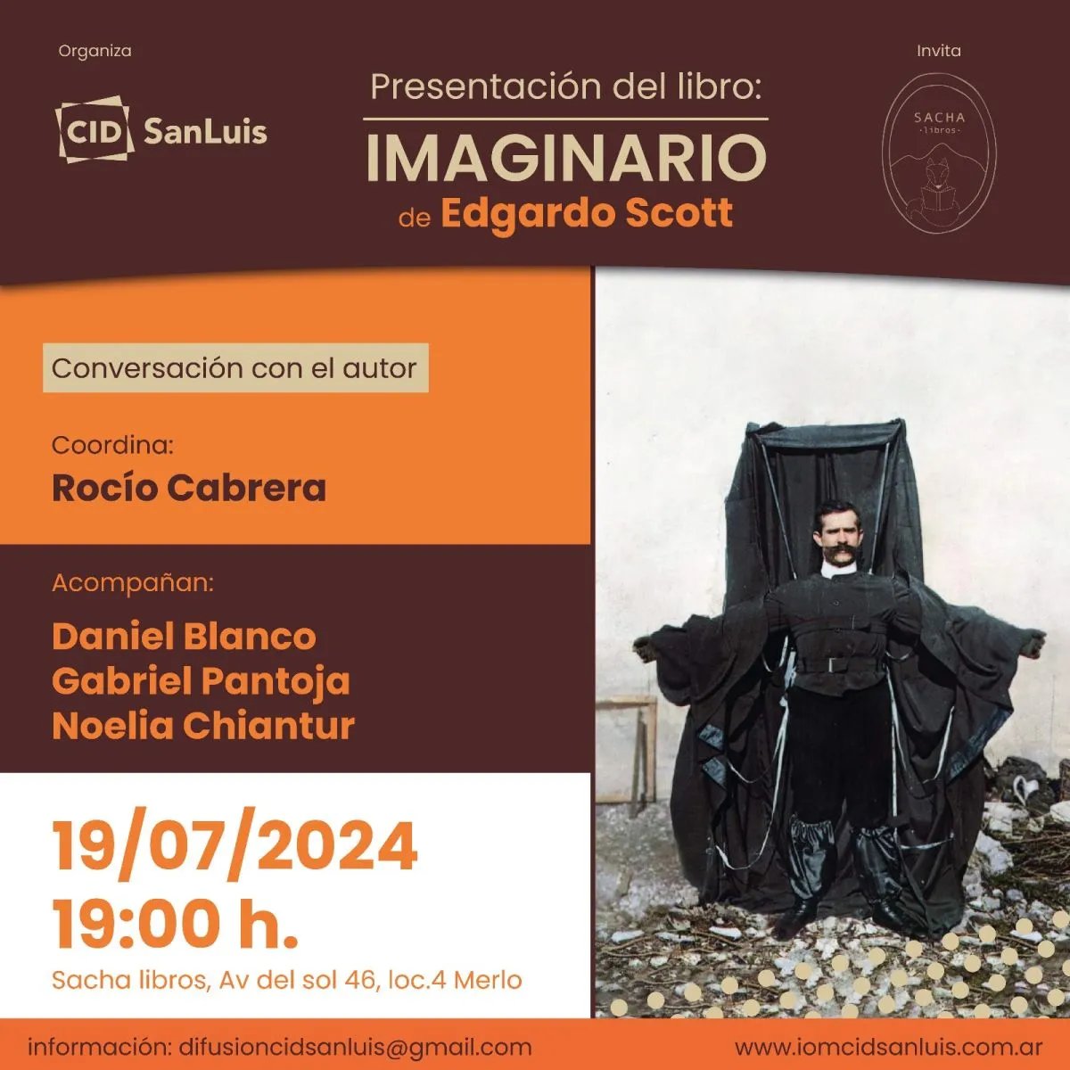 El autor Edgardo Scott presenta su libro "Imaginario" en Villa de Merlo ...